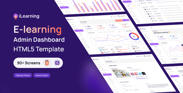 iLearning Dashboard - Online Education Platform Dashboard HTML5 Template by devsarray